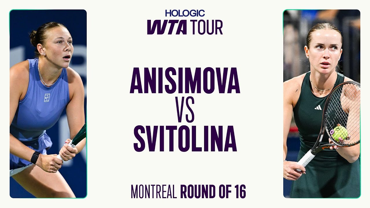 Amanda Anisimova vs. Elina Svitolina | 2025 Montreal Round of 16 | WTA Match Highlights | テニスは ...