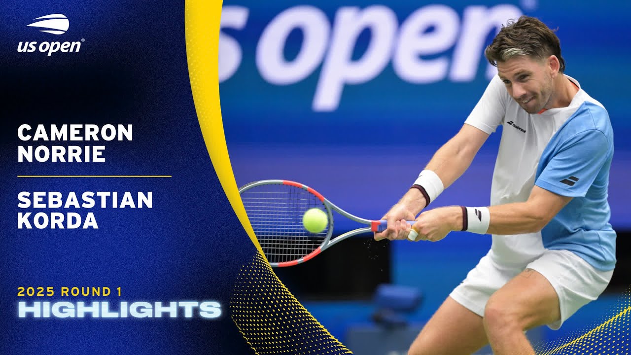Cameron Norrie vs. Sebastian Korda Highlights | 2025 US Open Round 1 ...