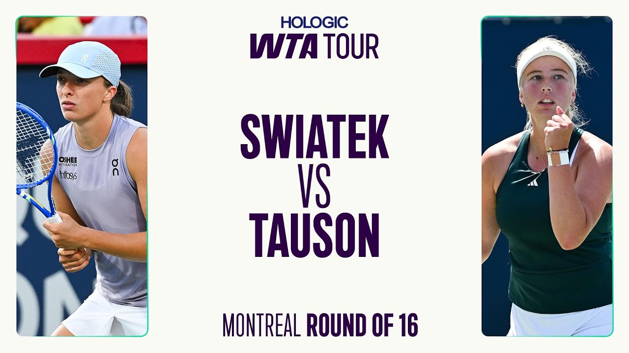 Iga Swiatek vs. Clara Tauson | 2025 Montreal Round of 16 | WTA Match Highlights | テニスはフラミンゴにまかせろ！