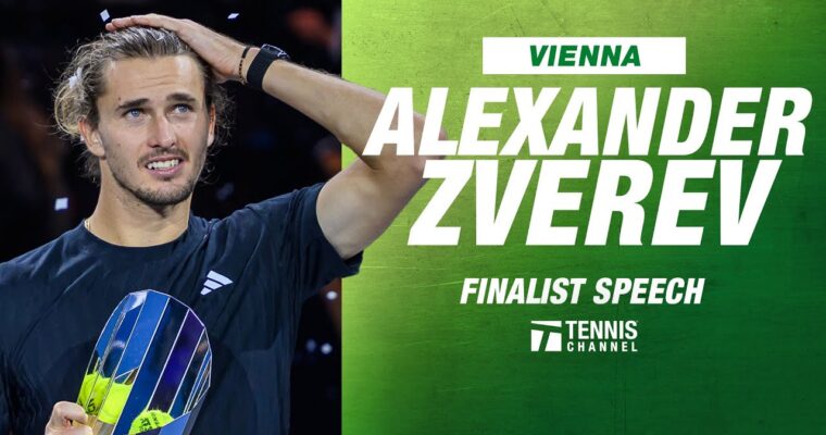 Alexander Zverev Finalist Speech | 2025 Vienna | テニスはフラミンゴにまかせろ！