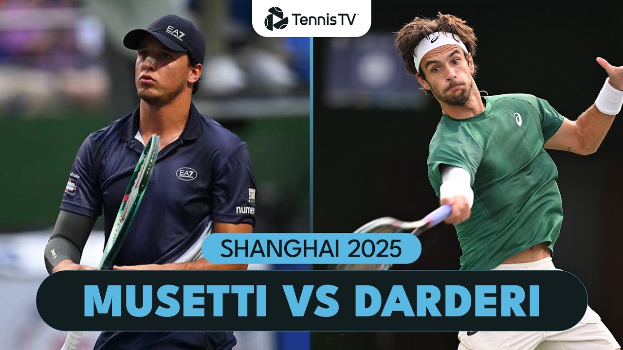 Lorenzo Musetti vs Luciano Darderi Match Highlights | Shanghai 2025 ...
