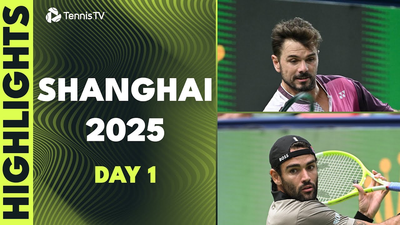 Wawrinka In Action, Berretini, Cilic & More Feature On Day One | Shanghai 2025 Highlights Day 1 ...