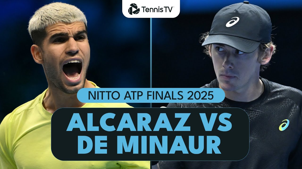 Thrilling Carlos Alcaraz vs Alex de Minaur | Nitto ATP Finals 2025 ...